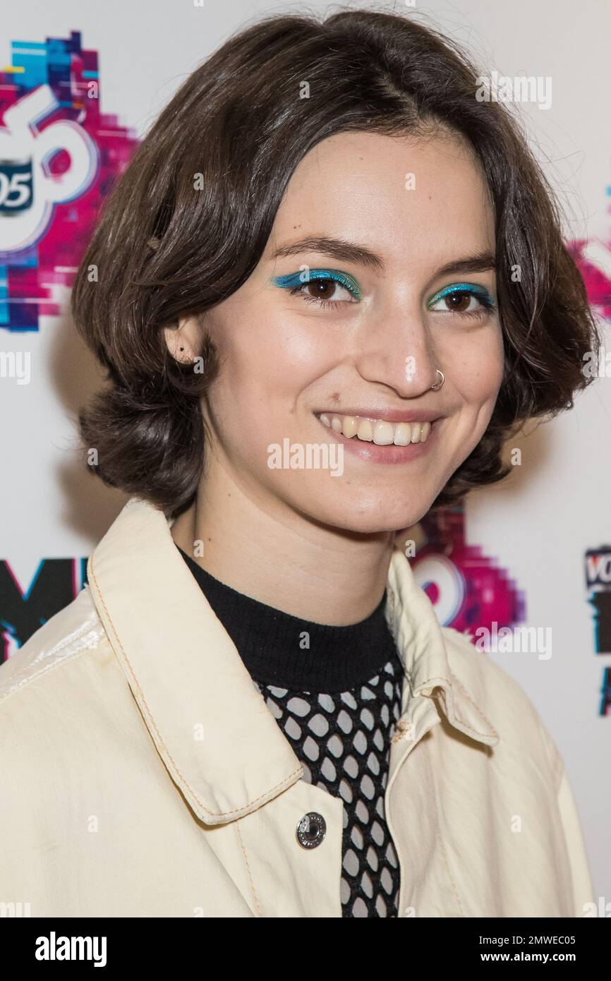 Rebeca Marcos poses for photographers upon arrival at the NME 2017 ...