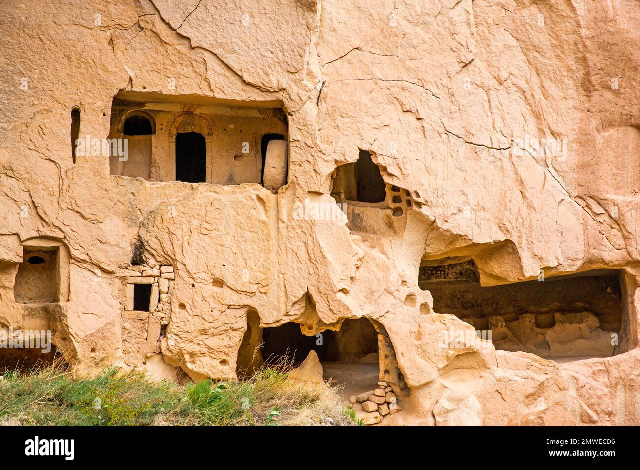 Living caves, Zelve Valley, fantastic tuff formations, Cappadocia ...