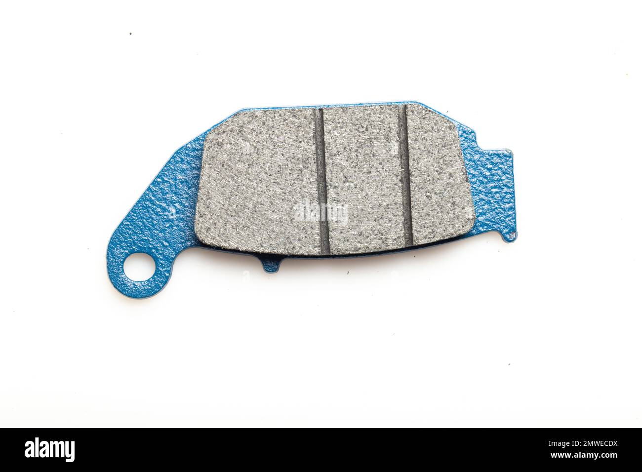 Motorcycle brake pads isolated on white background Stock Photo - Alamy
