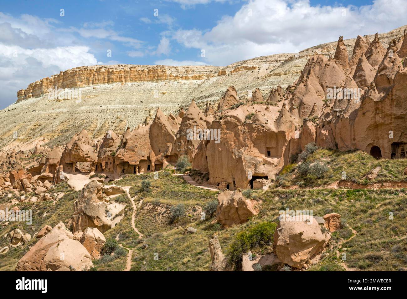 Zelve Valley, fantastic tuff formations, Cappadocia, Turkey, Cappadocia ...