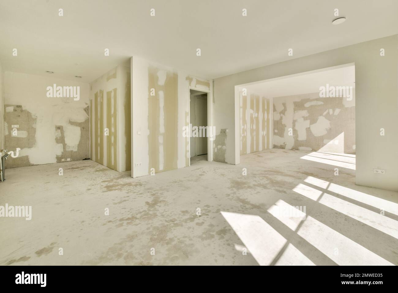 an empty room that is being renovated and ready to be used for the new ...