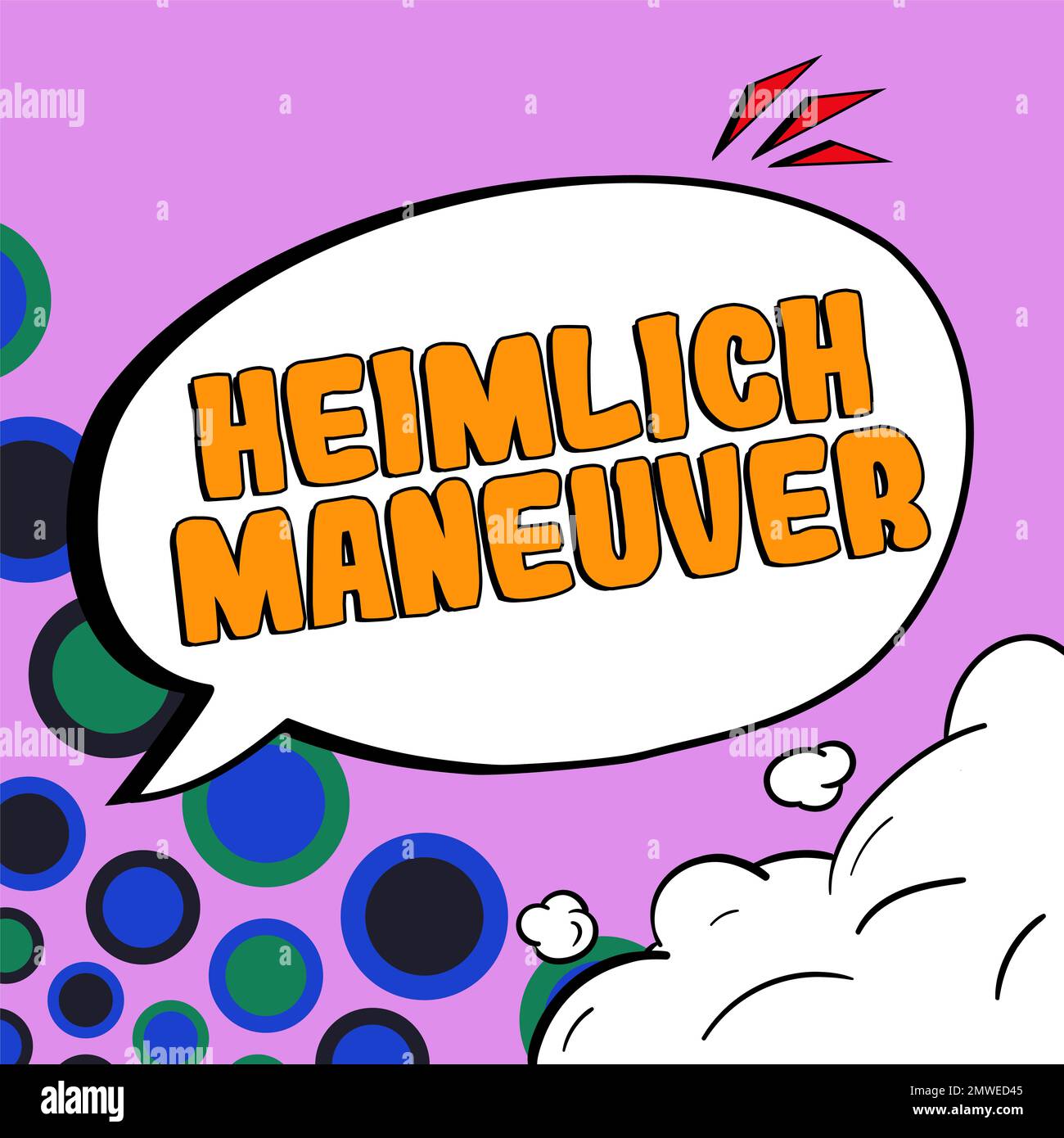 Hand writing sign Heimlich Maneuver. Business idea application of ...