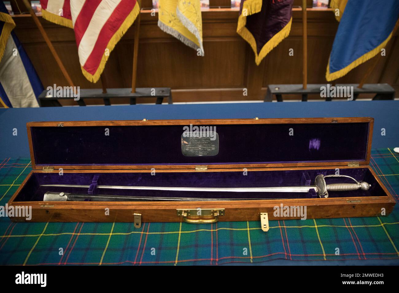 FILE - In this Jan. 12, 2017, file photo, a sword that belonged to ...