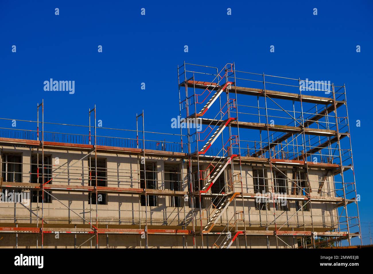 Construction of real estate and industrial premises concept.New house ...