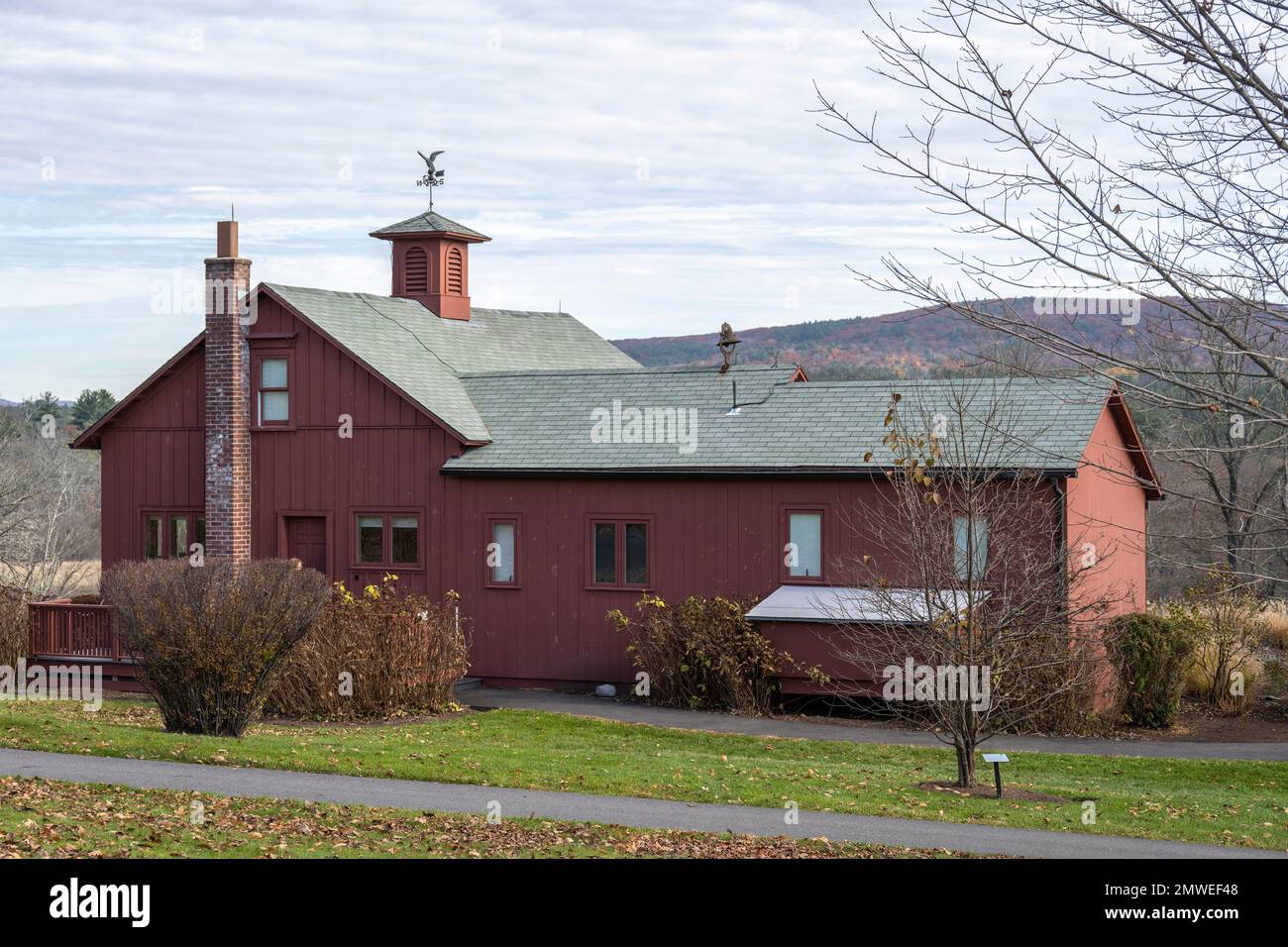 Norman Rockwell's Stockbridge Studio exterior located on the grounds of ...