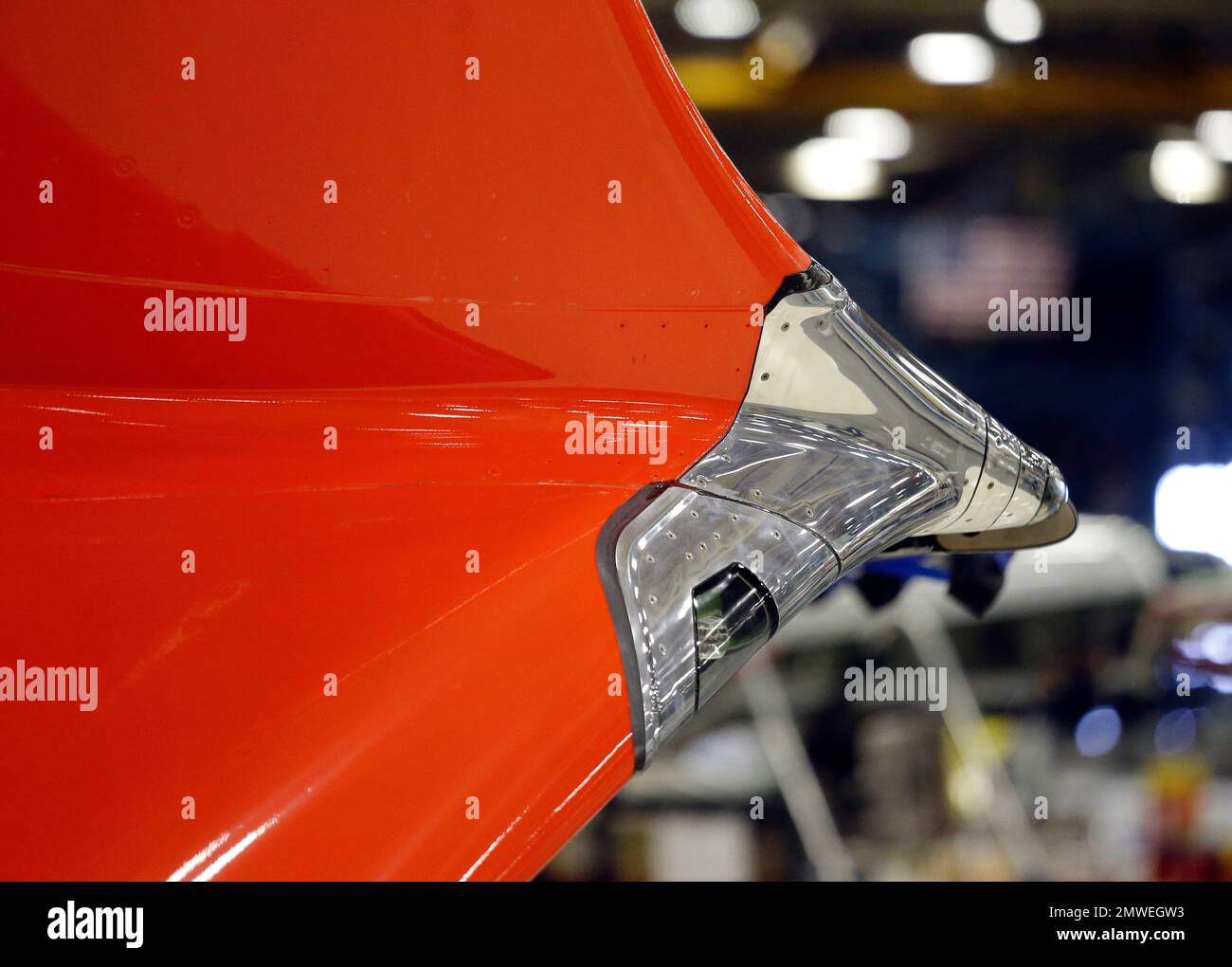Boeing 737 MAX winglets, which sweep up and down from the wingtip and ...