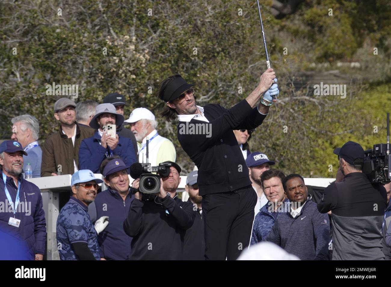Pebble Beach, CA, USA. 1st Feb, 2023. Jake Owen, country singer, plays ...