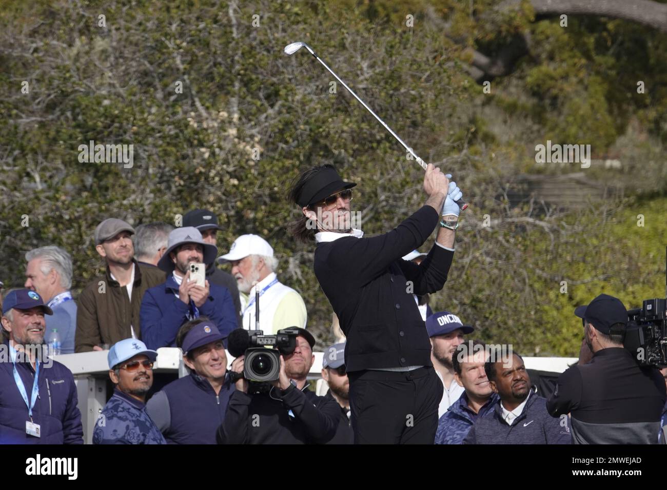 Pebble Beach, CA, USA. 1st Feb, 2023. Jake Owen, country singer, plays ...