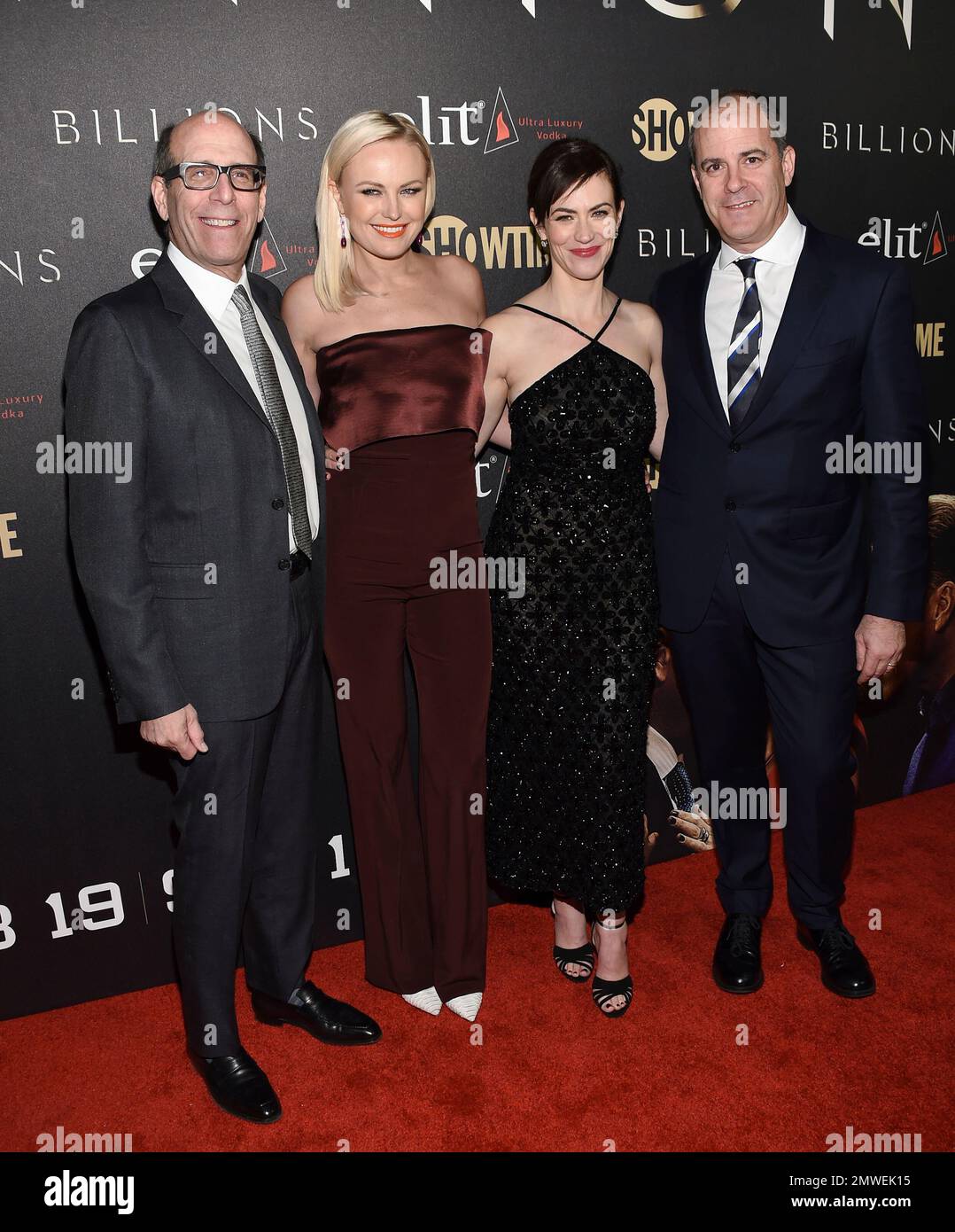 Chairman, Showtime Networks Matthew C. Blank, left, actor Malin Akerman ...