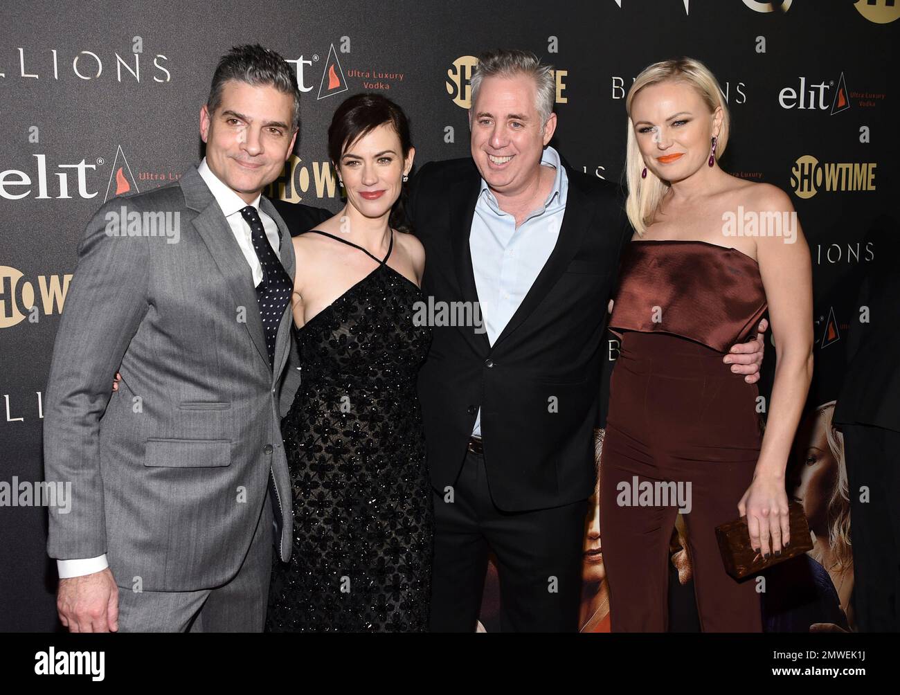 Executive Producer/Showrunner David Levien, left, actor Maggie Siff ...
