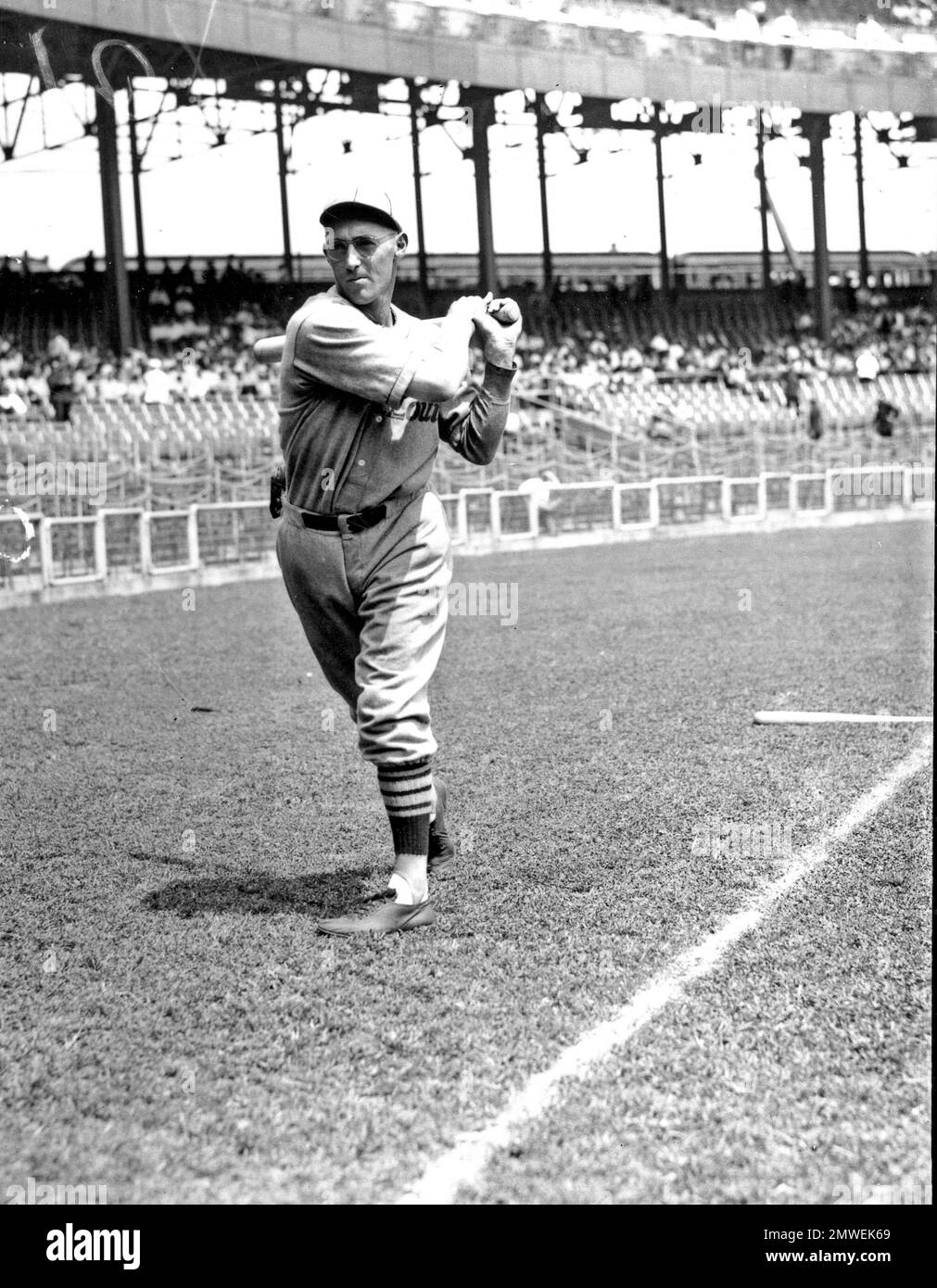 Charles "Chick" Hafey, left fielder of the St. Louis Cardinals, who is ...