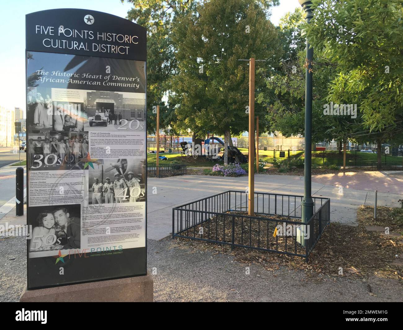 In this Sept. 17, 2016 photo, a sign with historic photos celebrates ...