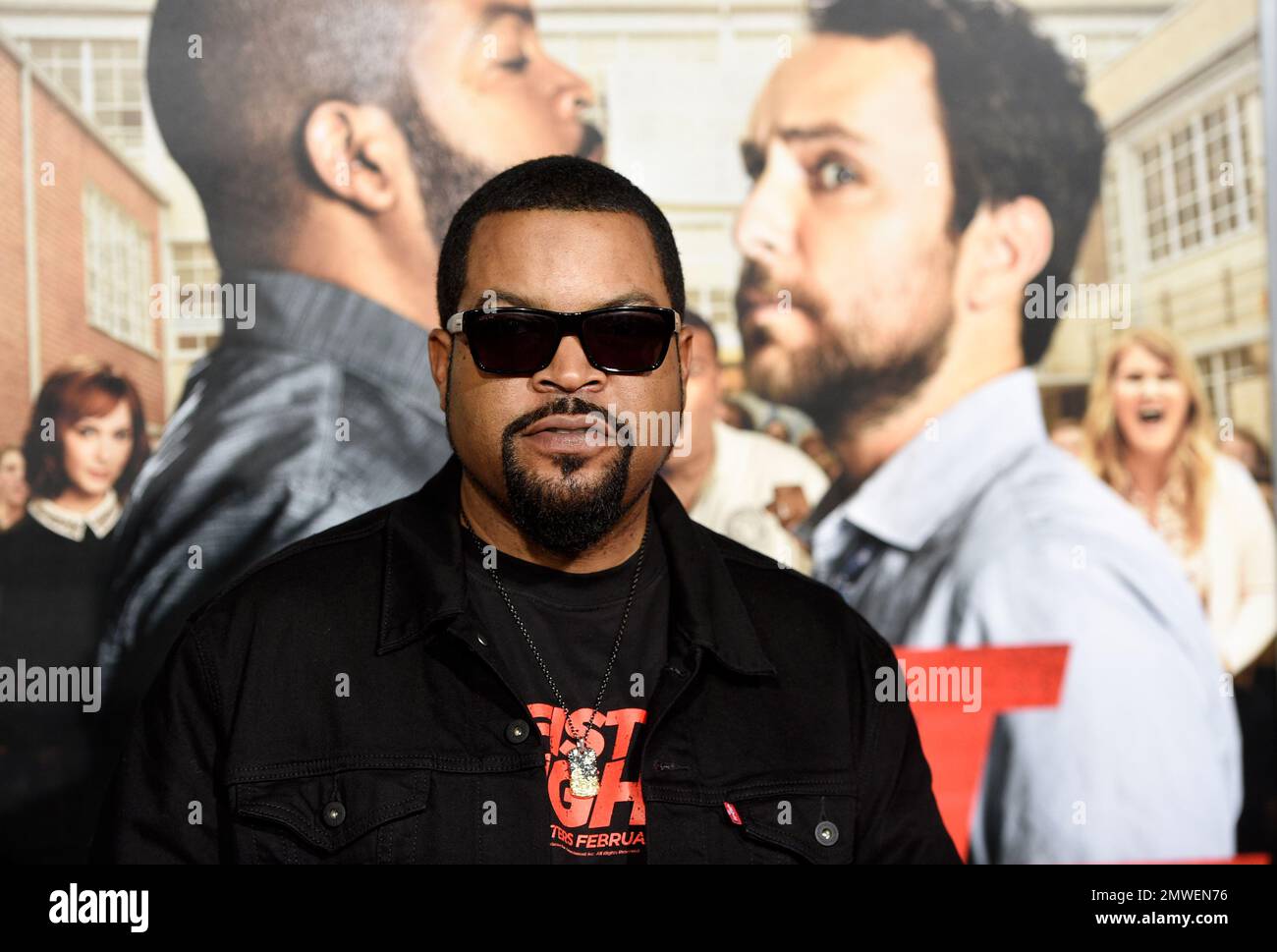 Ice Cube, a cast member in "Fist Fight," poses at the premiere of the ...