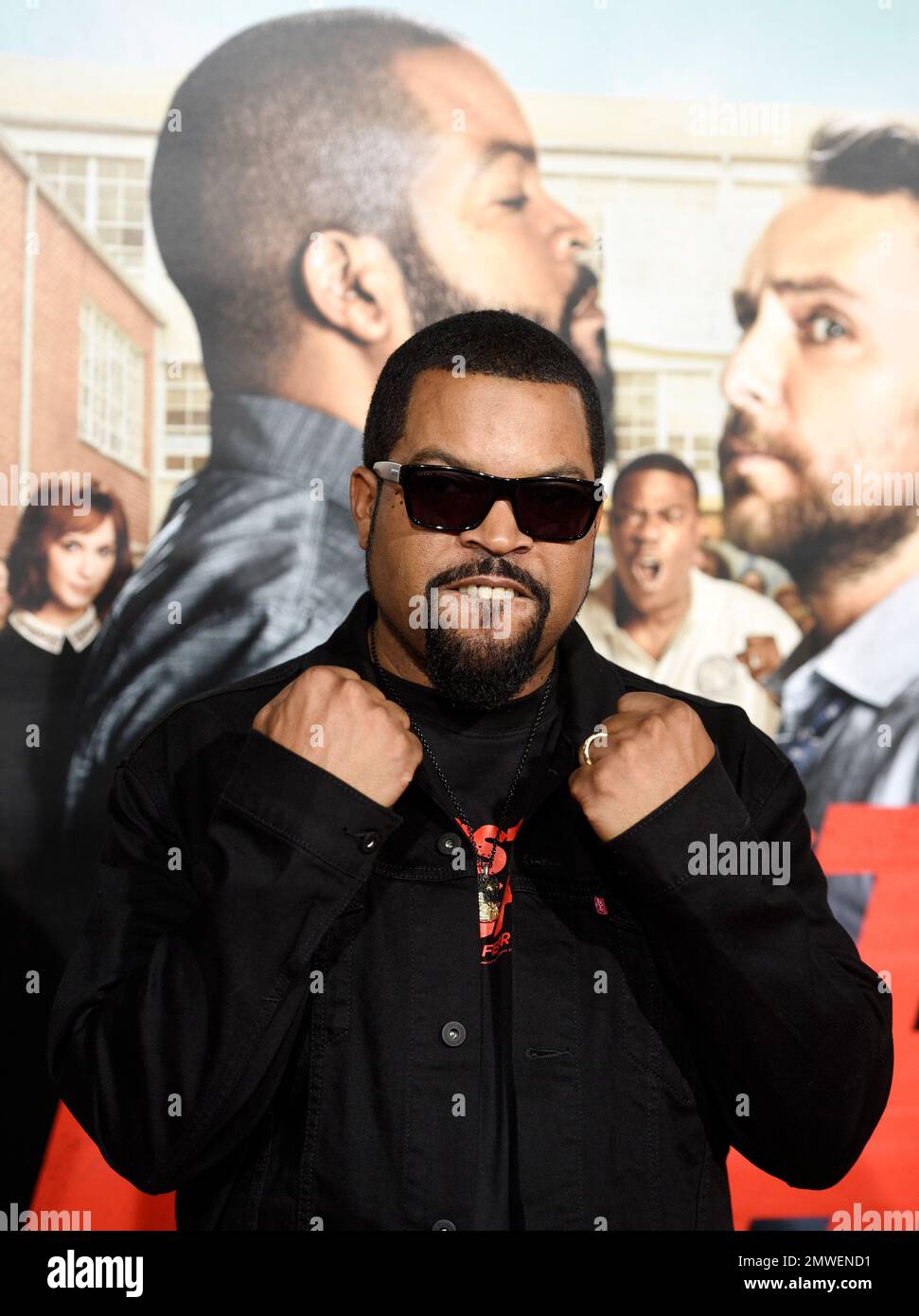 Ice Cube, a cast member in "Fist Fight," poses at the premiere of the ...