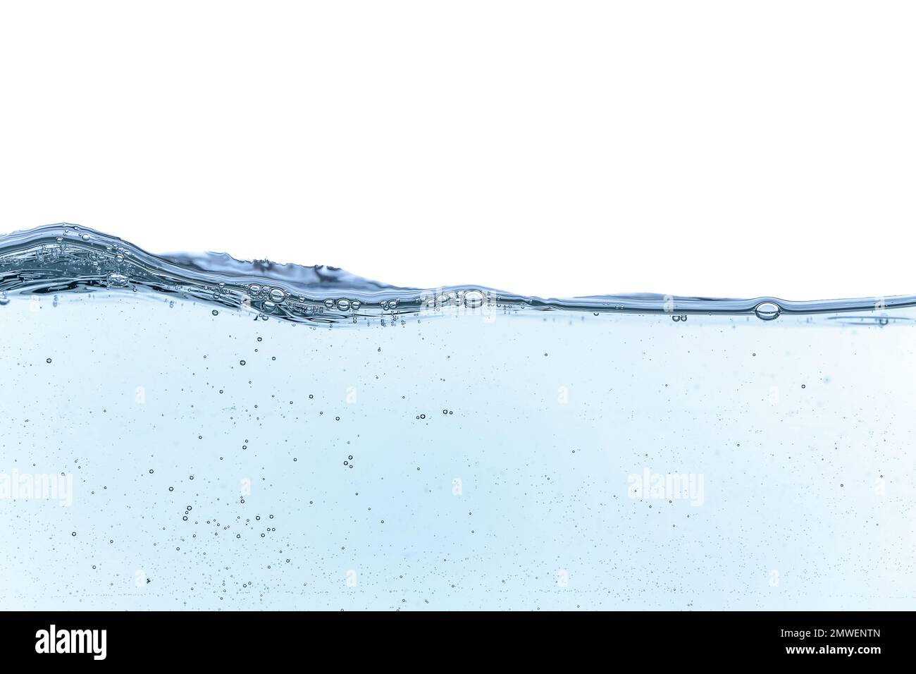 Closeup view of clear water isolated on white Stock Photo - Alamy