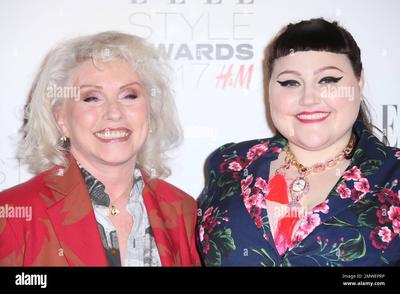 Debbie Harry and Beth Ditto pose for photographers upon arrival at the ...