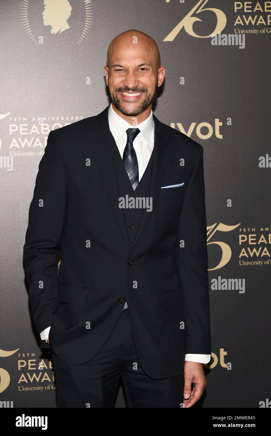 Keegan-Michael Key poses in the press room at the 75th Annual Peabody ...