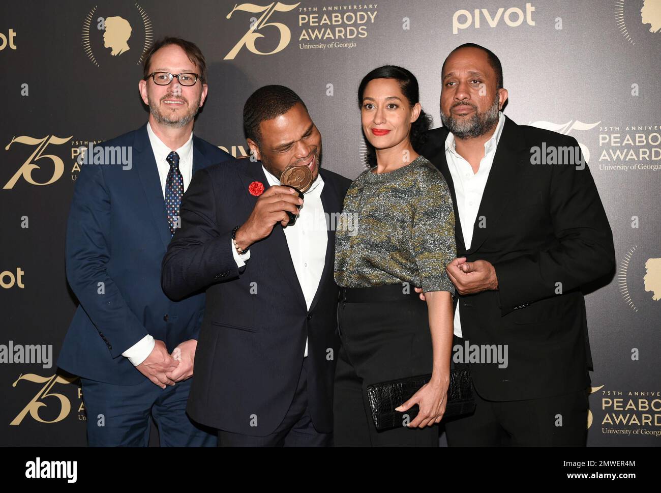 Jonathan Groff, left, Anthony Anderson, Tracee Ellis Ross and Kenya ...