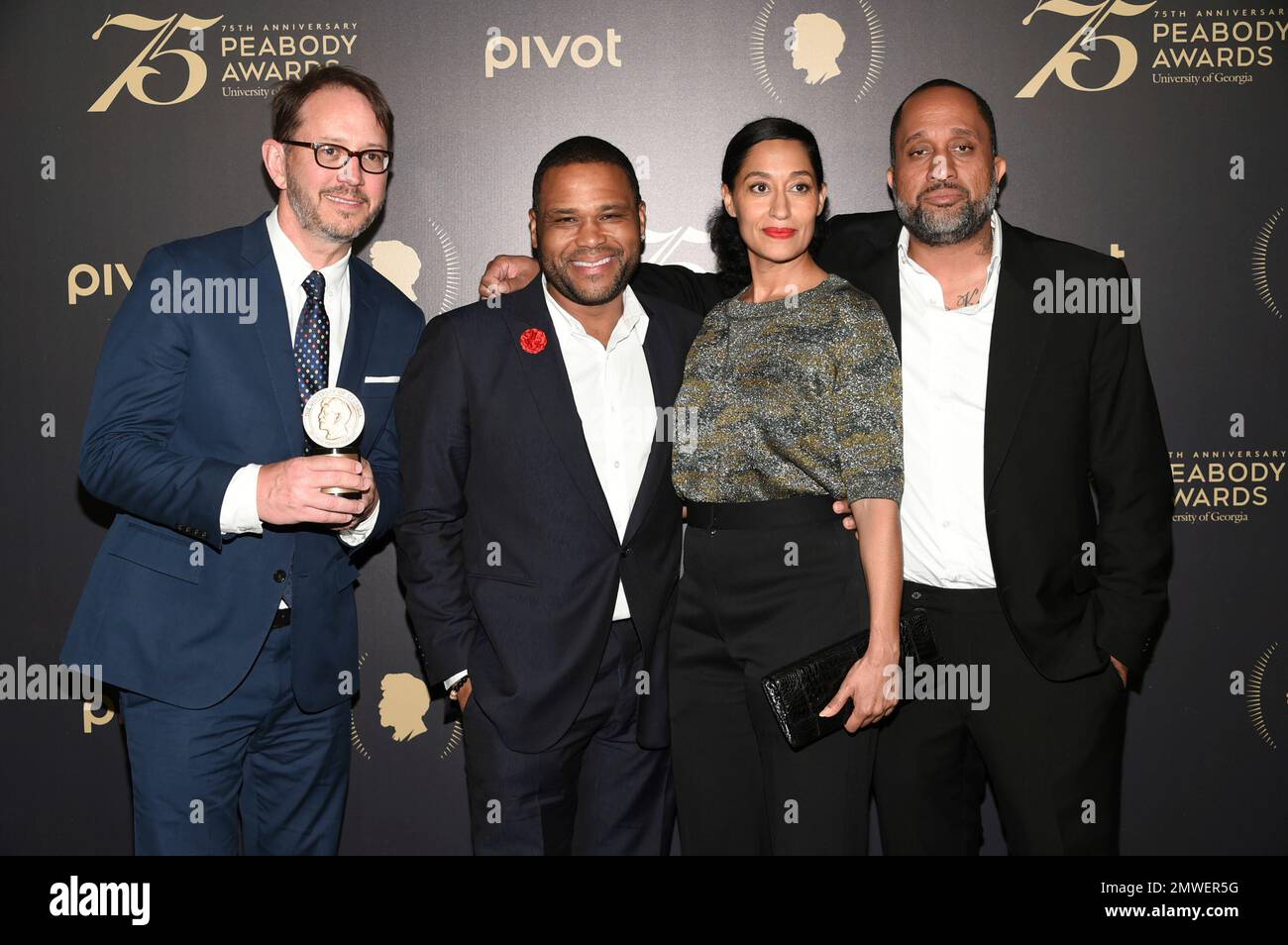 Jonathan Groff, left, Anthony Anderson, Tracee Ellis Ross and Kenya ...