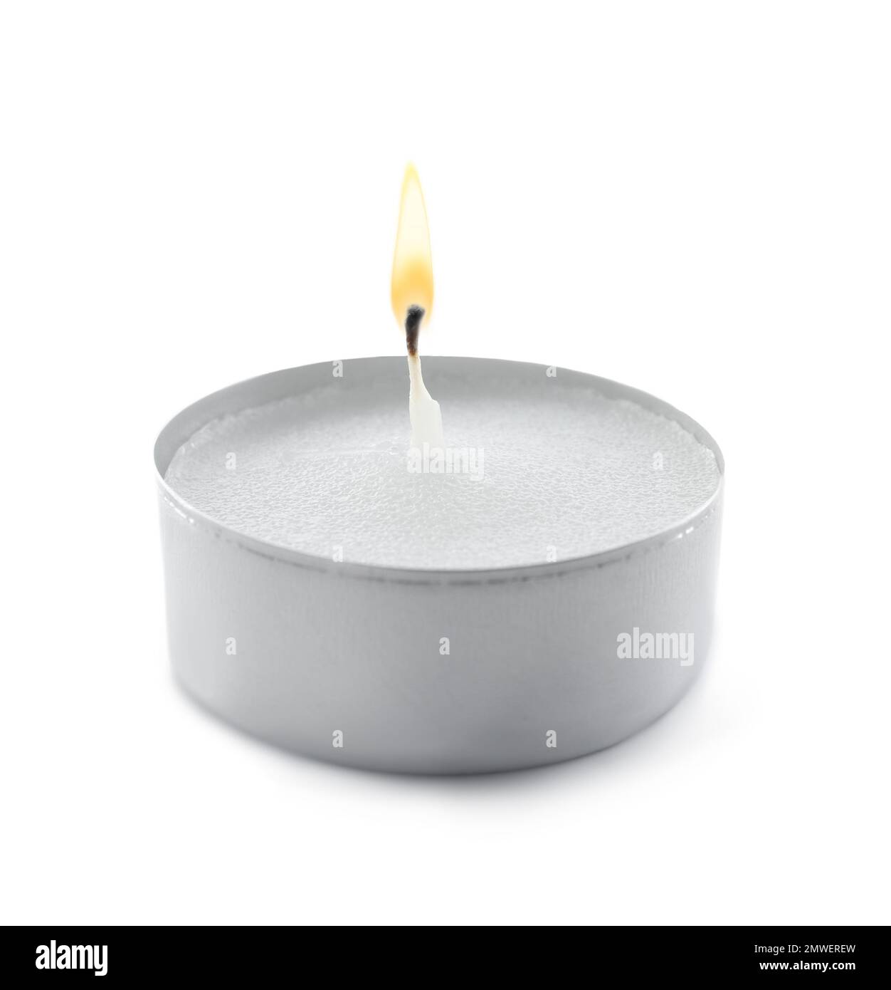 Burning candle tea light Cut Out Stock Images & Pictures - Alamy
