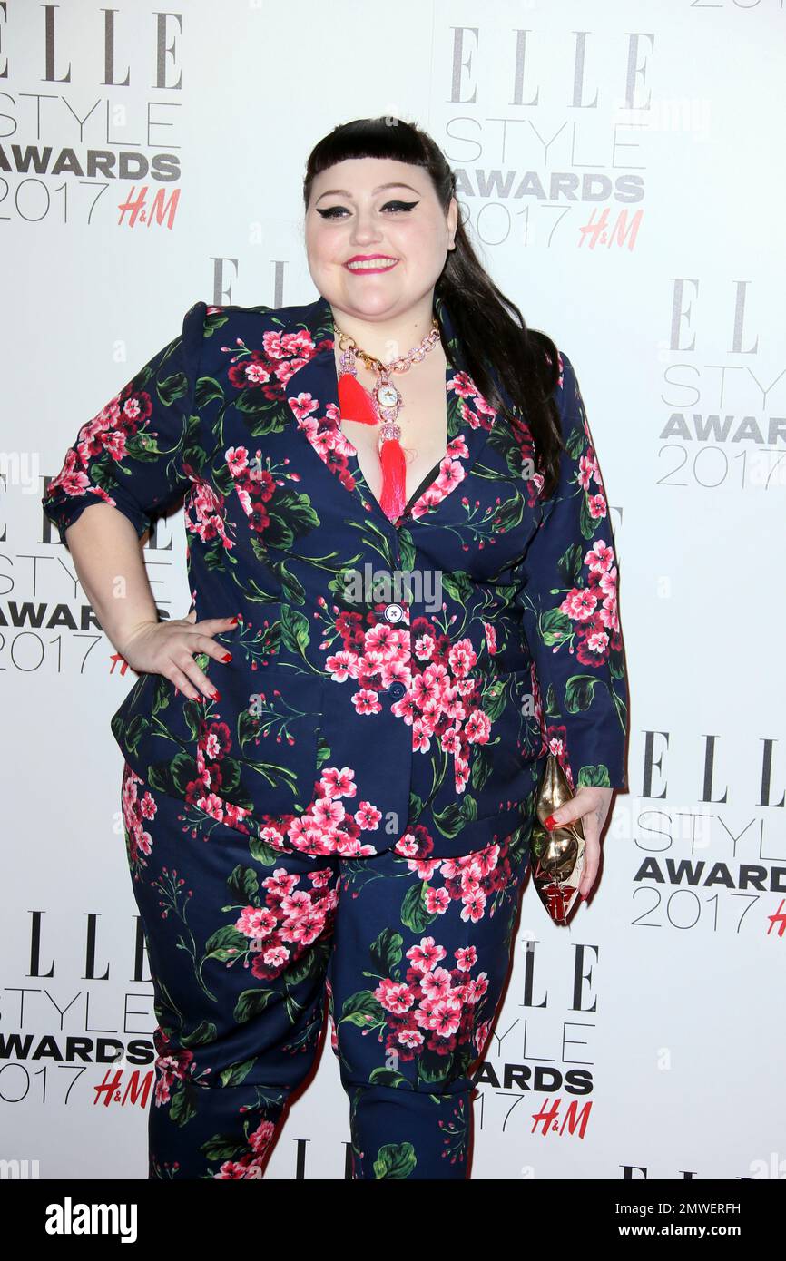 Singer Beth Ditto poses for photographers upon arrival at the Elle ...