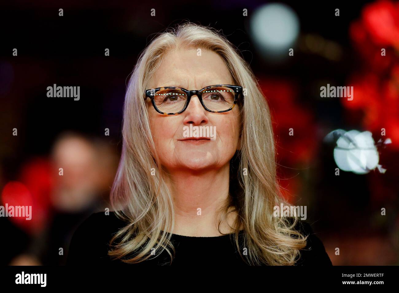 Director Sally Potter arrives on the red carpet for the film 'The Party ...
