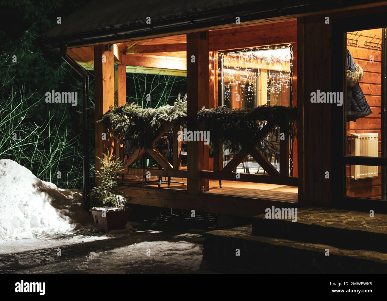 Terrace the evening hi-res stock photography and images - Alamy