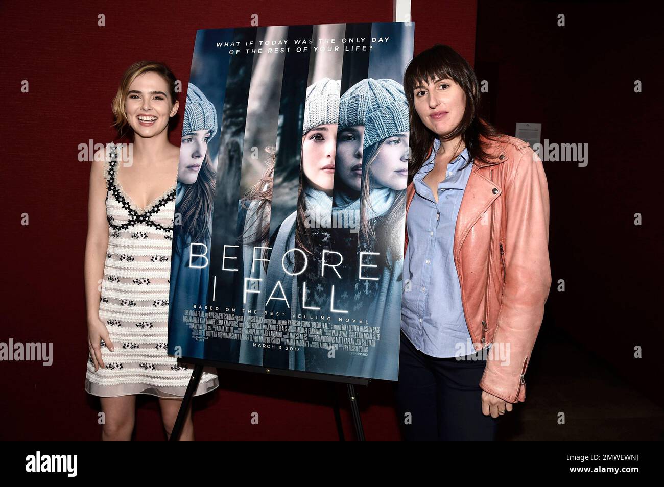 Zoey Deutch and Director Ry Russo-Young seen at Fan Favorite "Before I Fall" Holiday, Cupid Day ...