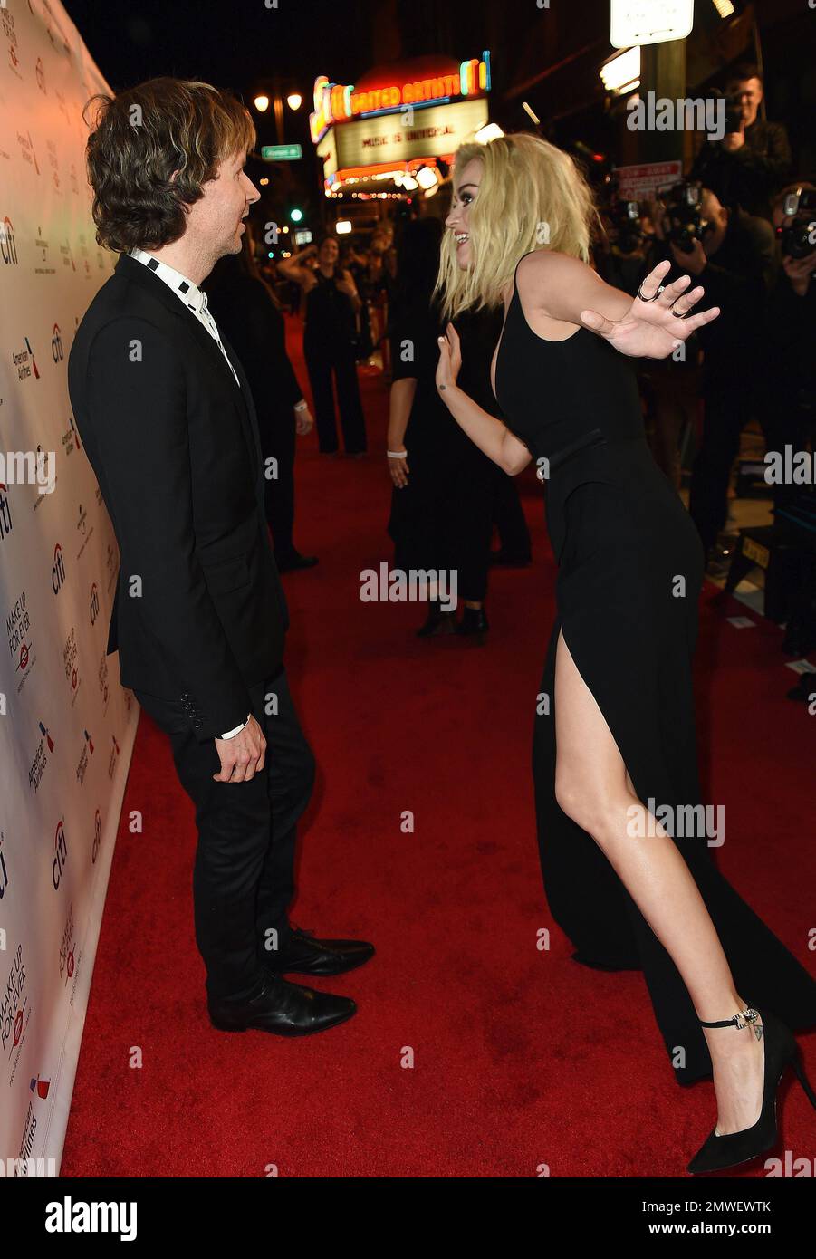 Beck and Katy Perry arrive at Universal Music Group's 2017 Grammy After ...