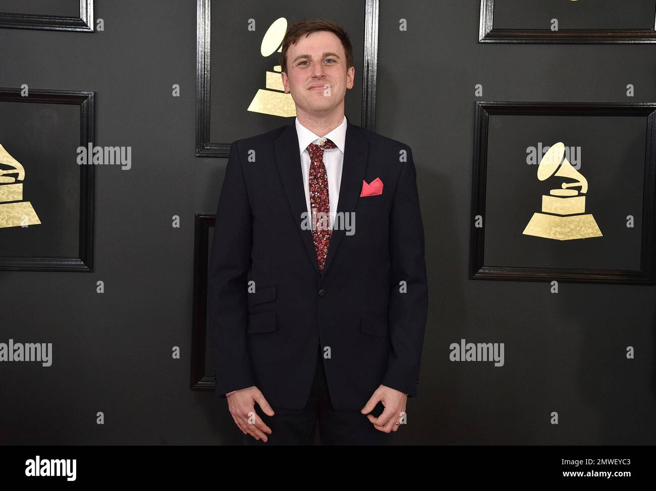Sean Sullivan arrives at the 59th annual Grammy Awards at the Staples ...