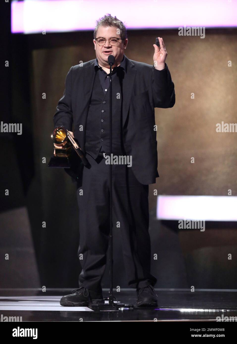 Patton Oswalt accepts the award for best comedy album for "Talking For ...