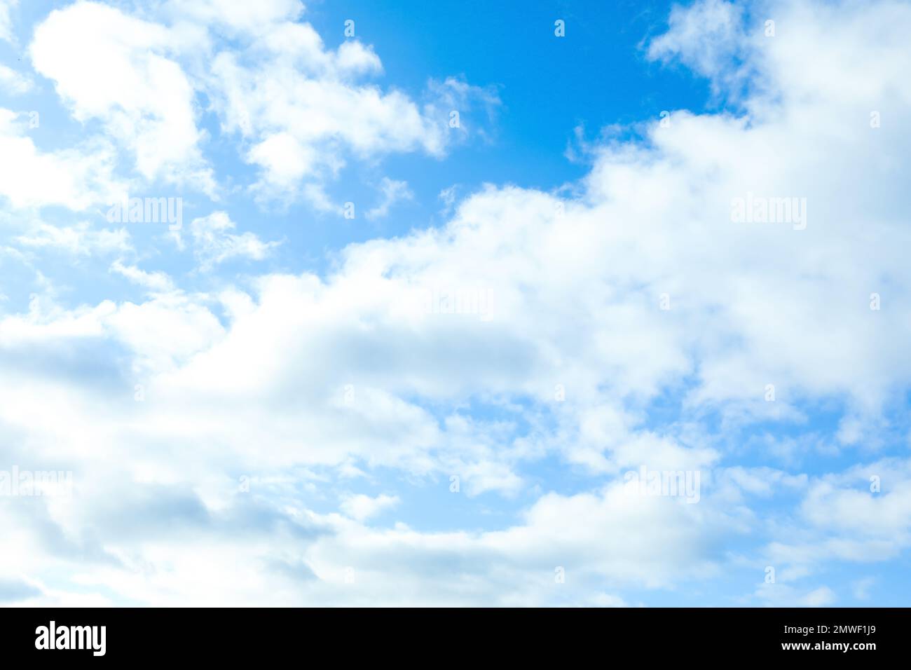 Beautiful view of blue sky with clouds Stock Photo - Alamy