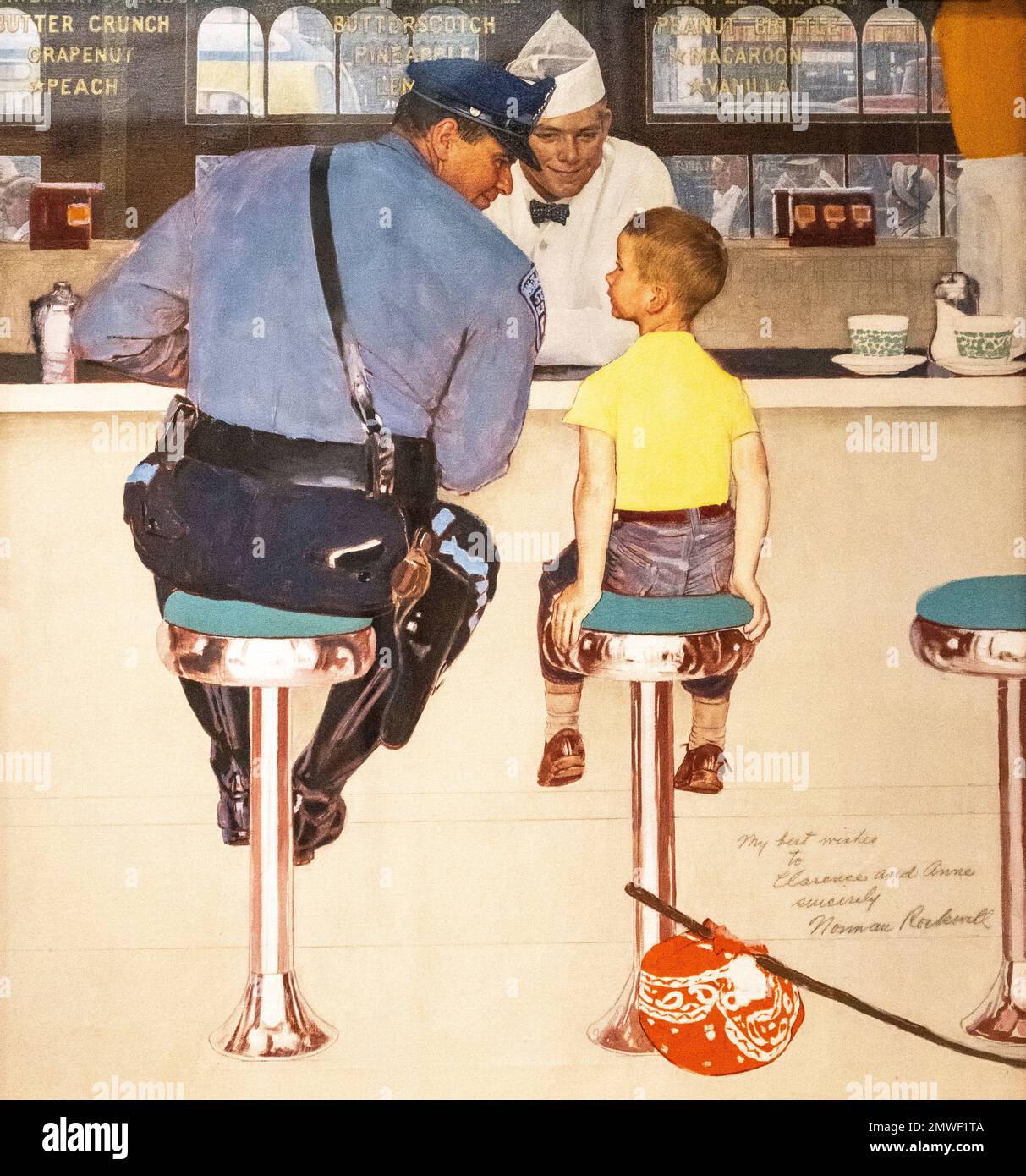 Norman Rockwell painting called Runaway done in 1958 for the Saturday ...