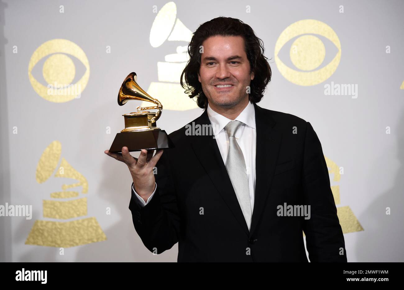 Zuill Bailey poses in the press room with the award for best classical ...