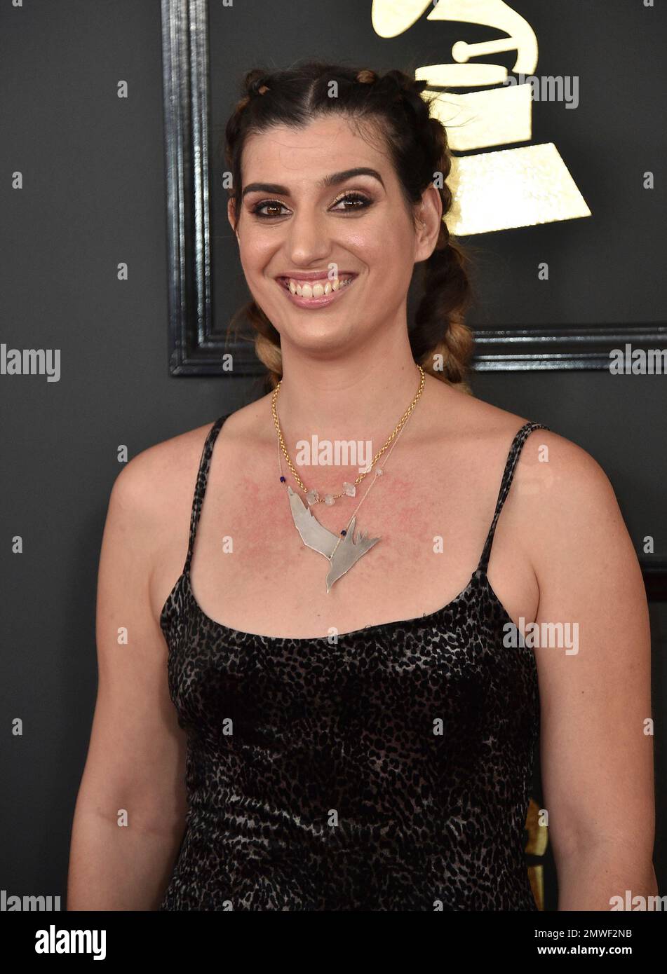 Diva Zappa Arrives At The 59th Annual Grammy Awards At The Staples Center On Sunday Feb 12