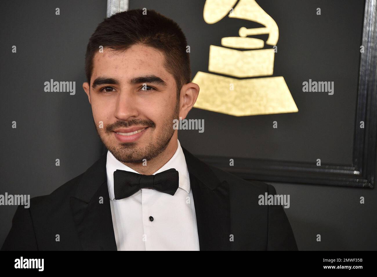 Joss Favela arrives at the 59th annual Grammy Awards at the Staples ...