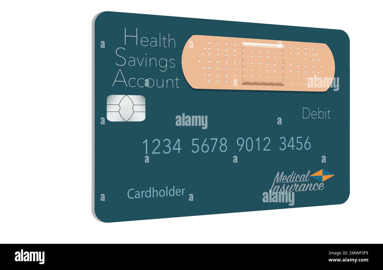 Here is a Health Savings Account medical insurance debit card in a ...