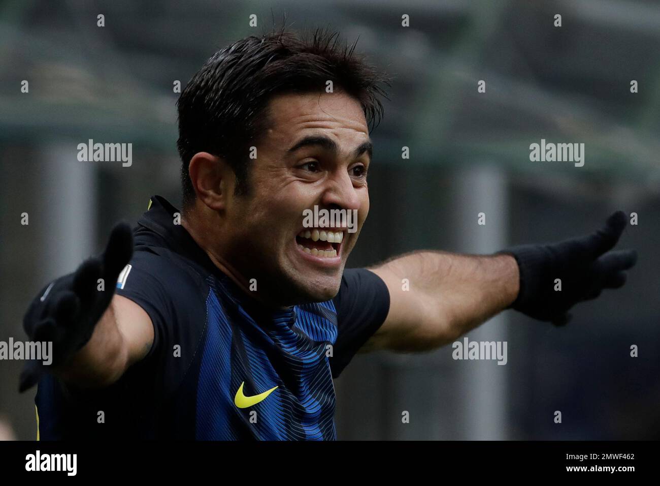 Inter Milan's Eder celebrates after scoring during the Italian Serie A ...
