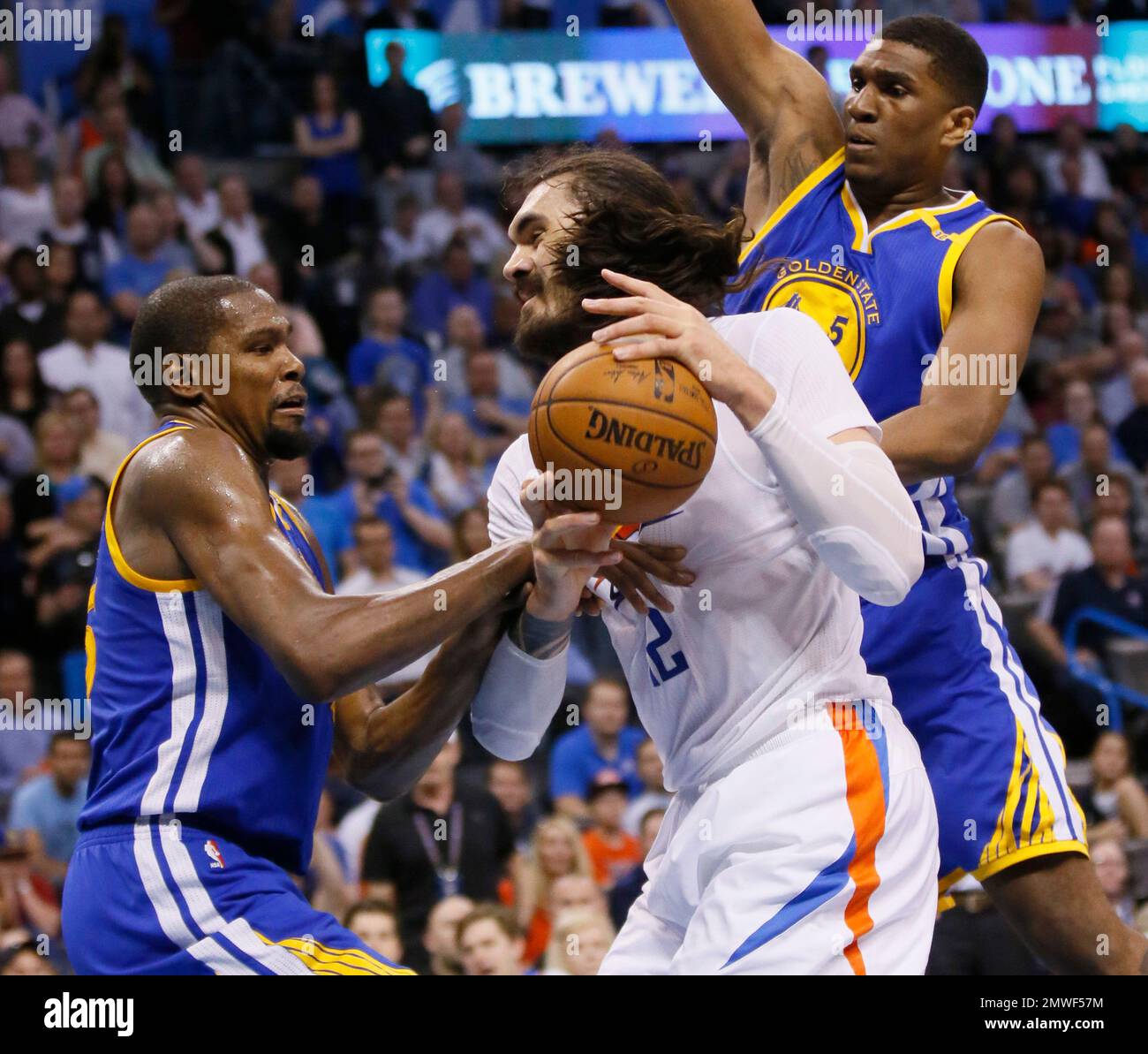 Golden State Warriors forward Kevin Durant, left, and Oklahoma City ...