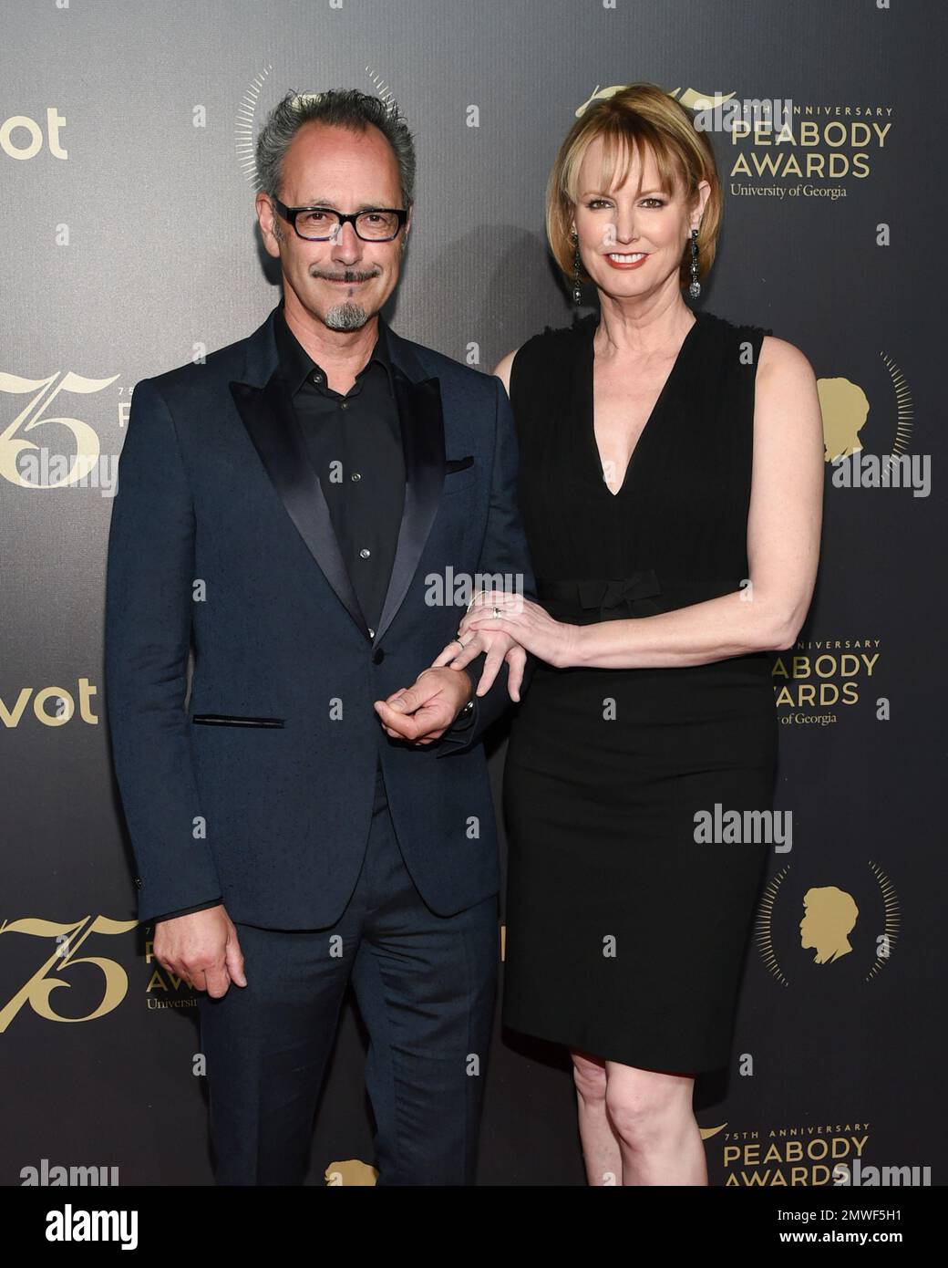 Melissa Rosenberg and husband Lev L. Spiro attend the 75th Annual ...