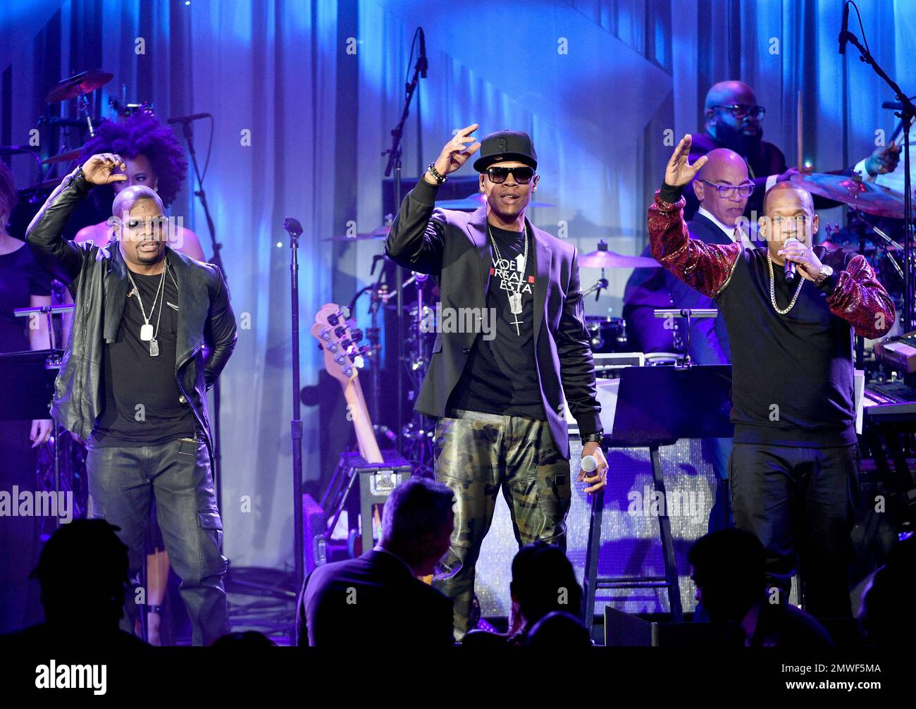 Bell Biv DeVoe performs at the Clive Davis and The Recording Academy ...