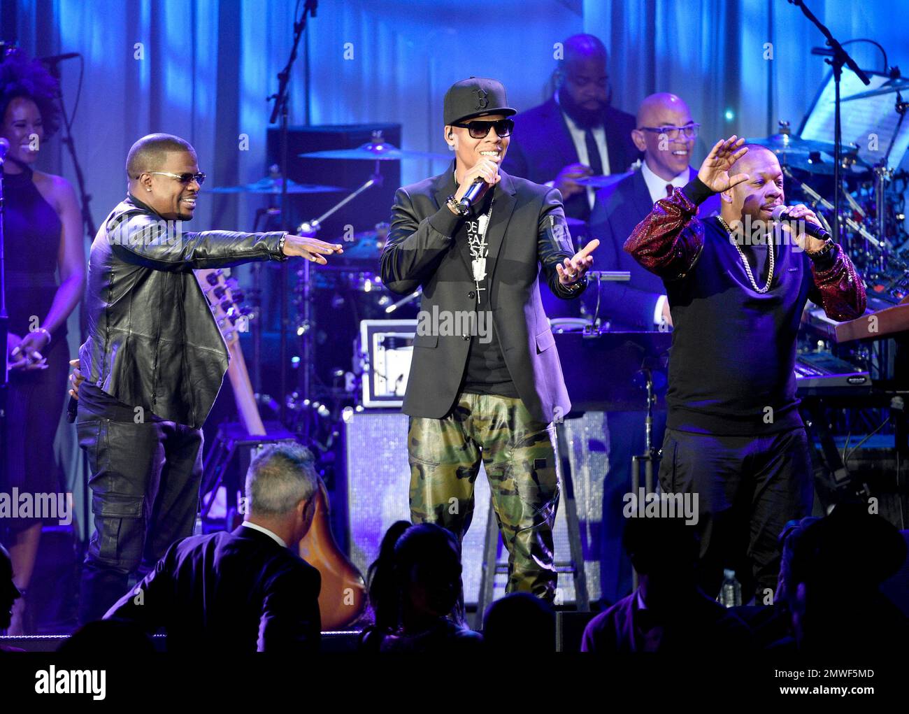 Bell Biv DeVoe performs at the Clive Davis and The Recording Academy ...