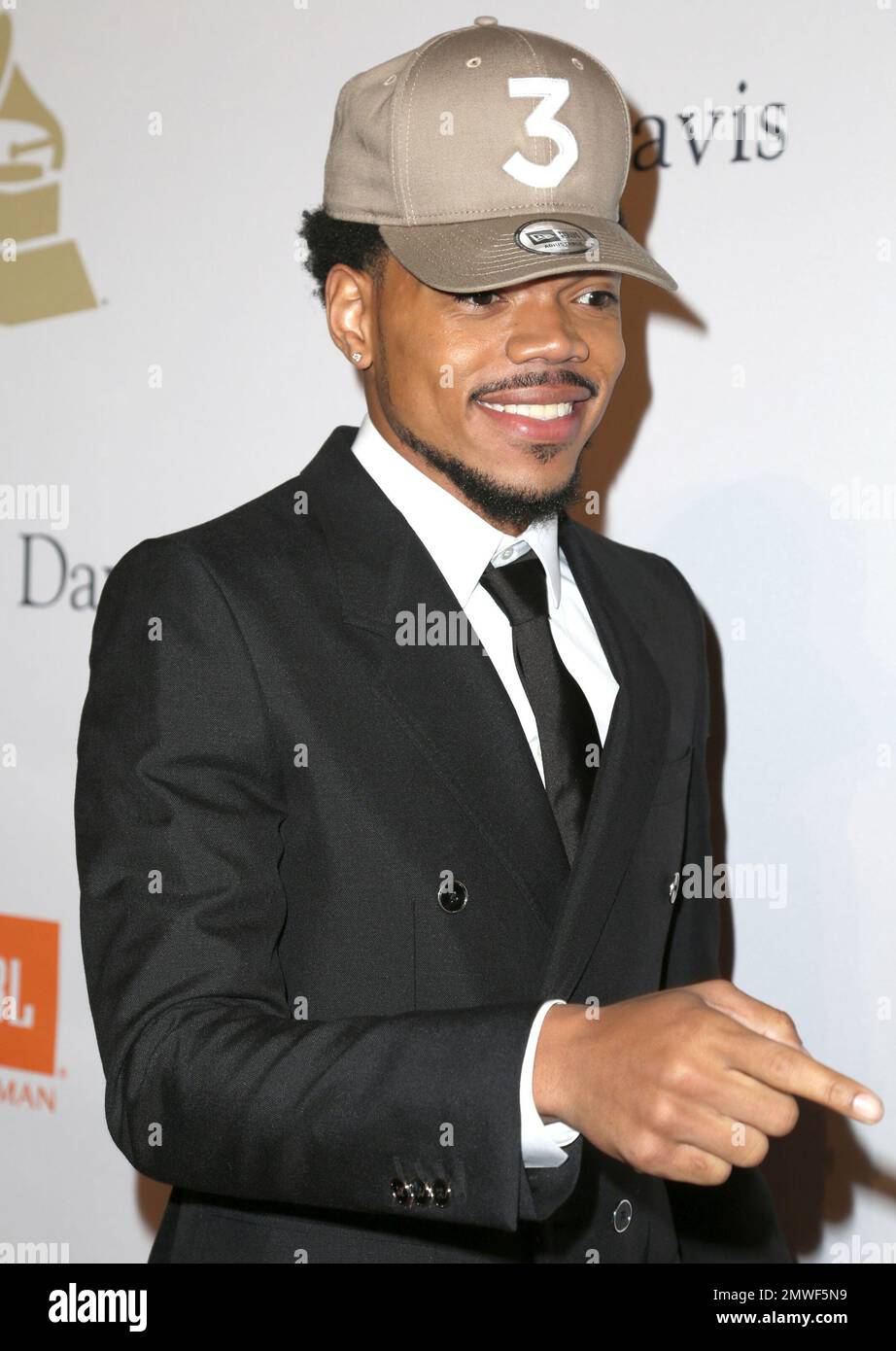 Chance the Rapper attends the Clive Davis and The Recording Academy Pre ...