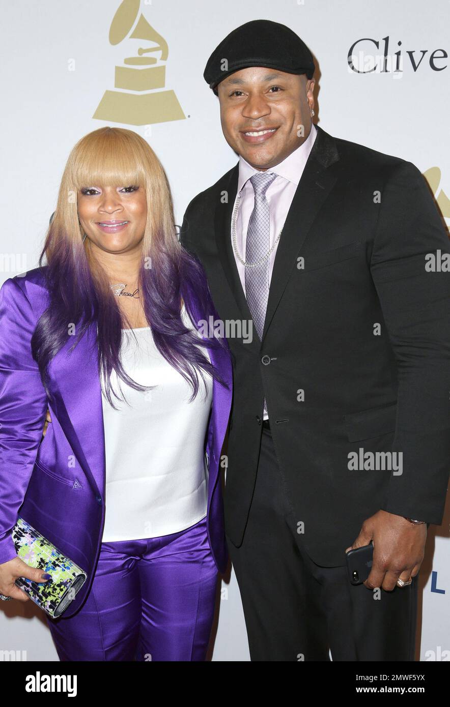 Simone Smith, left, and LL Cool J attend the Clive Davis and The ...