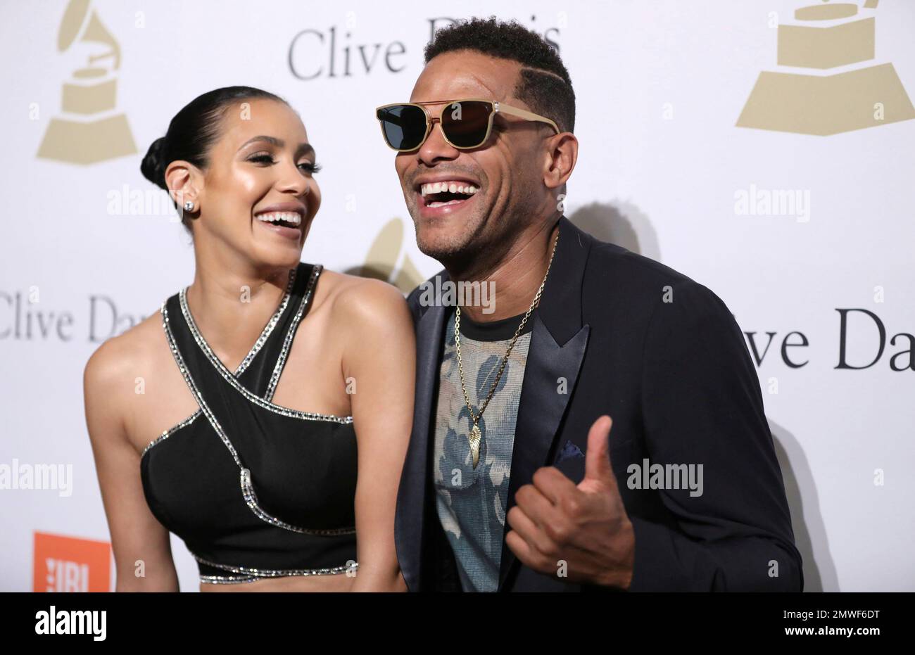 Julissa Bermudez, left, and Maxwell attend the Clive Davis and The ...