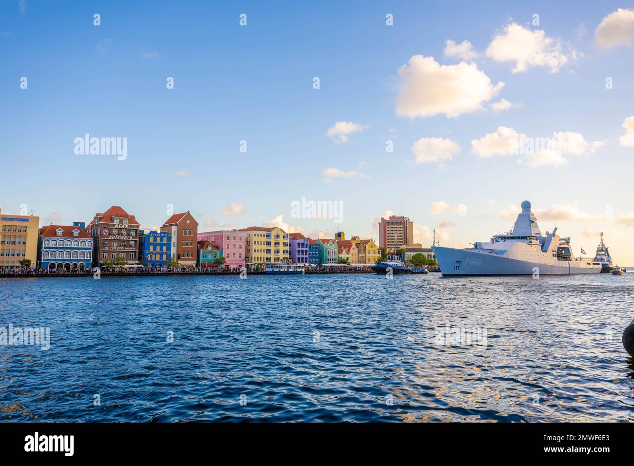 Curacao - 1 Feb 2023 Army Defence Ship arriving in Willemstad during a ...