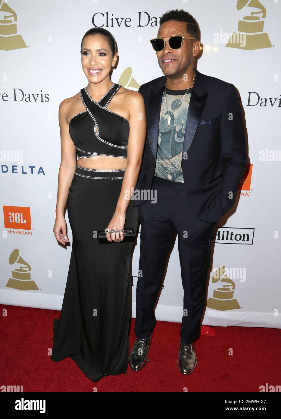 Julissa Bermudez, left, and Maxwell attend the Clive Davis and The ...