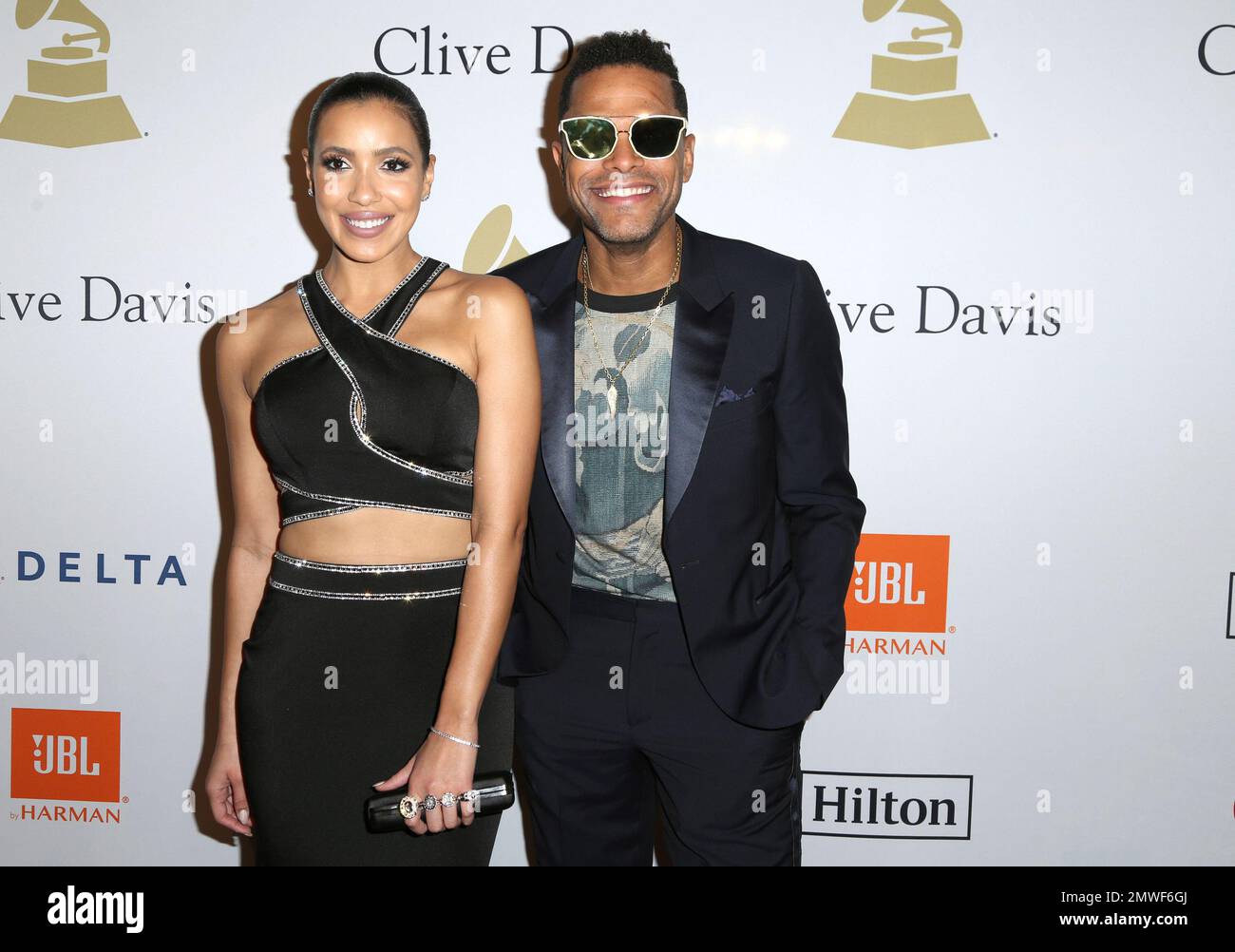 Julissa Bermudez, left, and Maxwell attend the Clive Davis and The ...