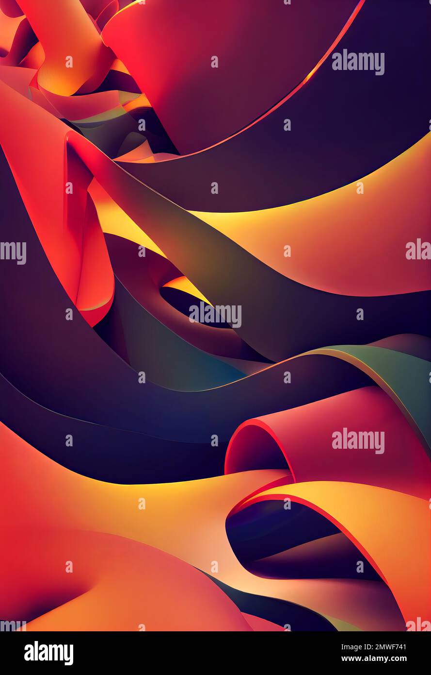 Colorful wavy shapes abstract background. Decorative vertical ... Colorful wavy shapes abstract background. Decorative vertical ...