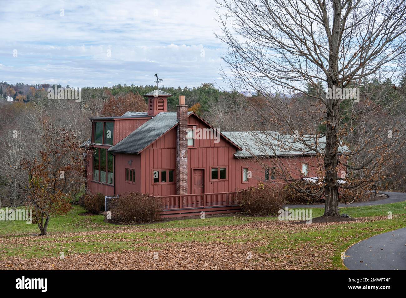 Norman Rockwell's Stockbridge Studio exterior located on the grounds of ...